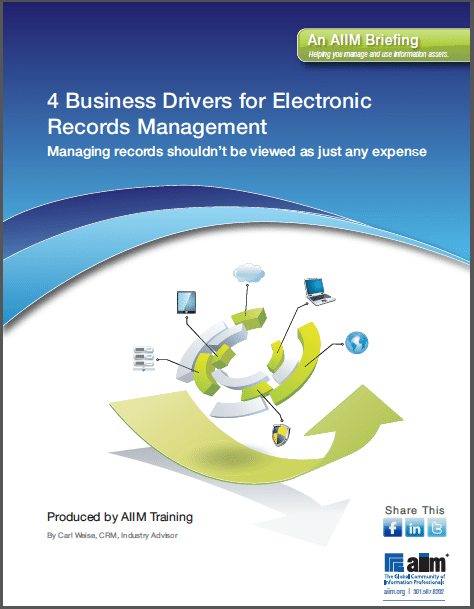 4 Business Drivers for Electronic Records Management
