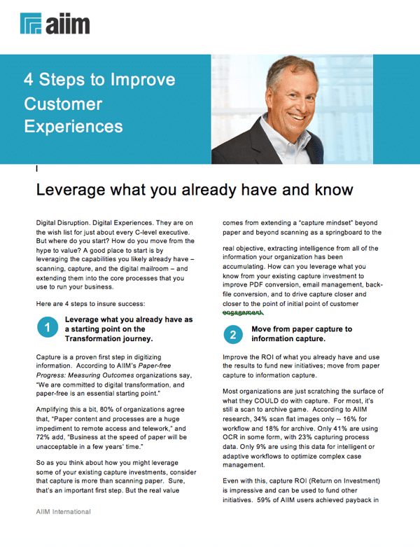 4 Steps to Leverage What You Already Have and Know to Improve Customer ...
