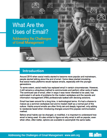 What Are the Uses of Email? Addressing the Challenges of Email Management