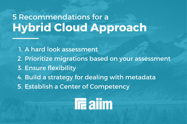 5 Recommendations for a Hybrid Cloud and On-Prem Approach